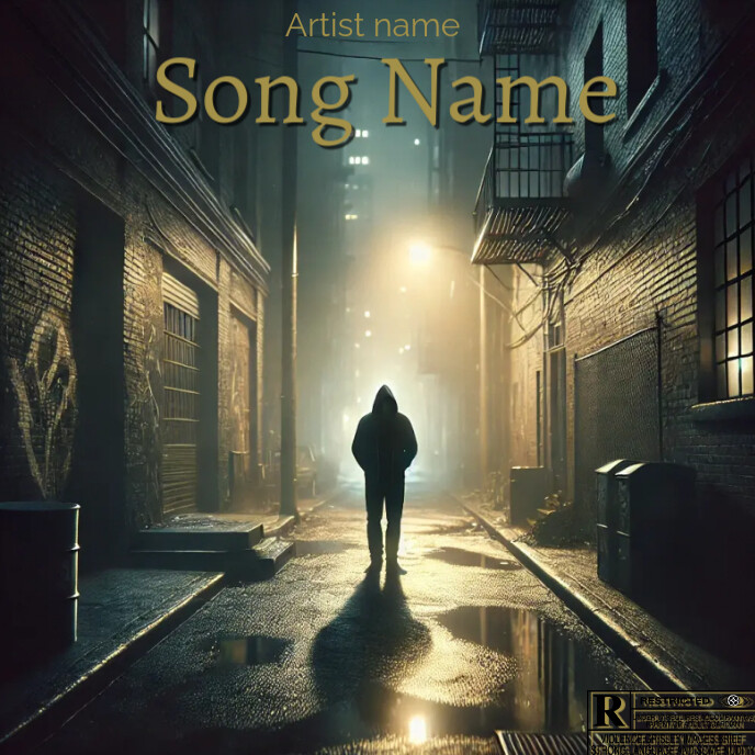 A Realistic Urban Vibe Album Cover Capturing A Reflection Of Loneliness ...