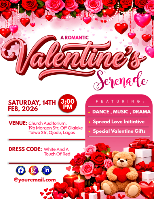 A Romantic Valentine’s Serenade Template | PosterMyWall