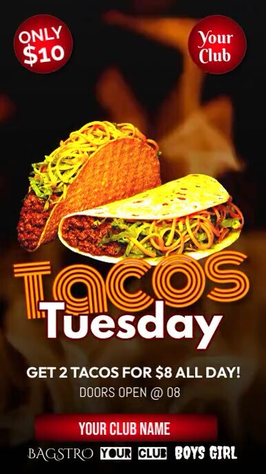 A Tacos Design for your Restourant Template | PosterMyWall