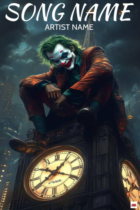 A WATCH WITH JOKER ALBUM COVER ART TEMPLATE | PosterMyWall