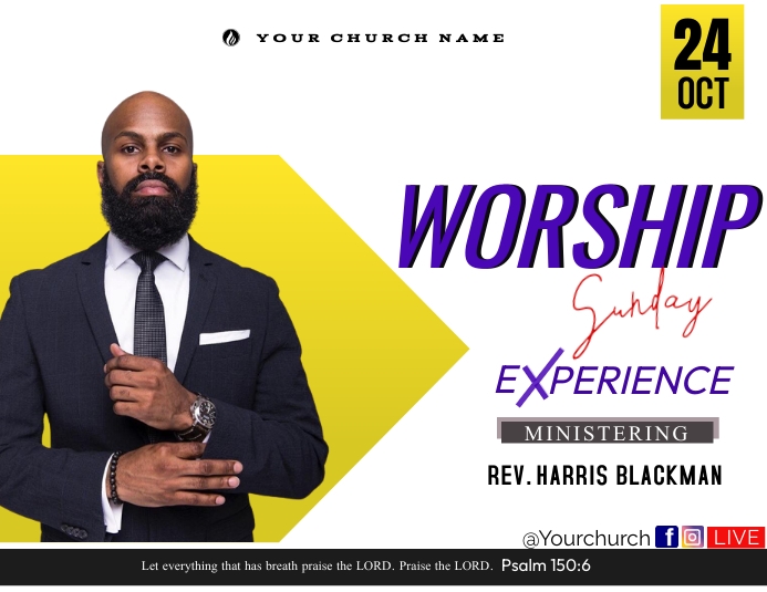 Pamflet Ibadah Templat | PosterMyWall