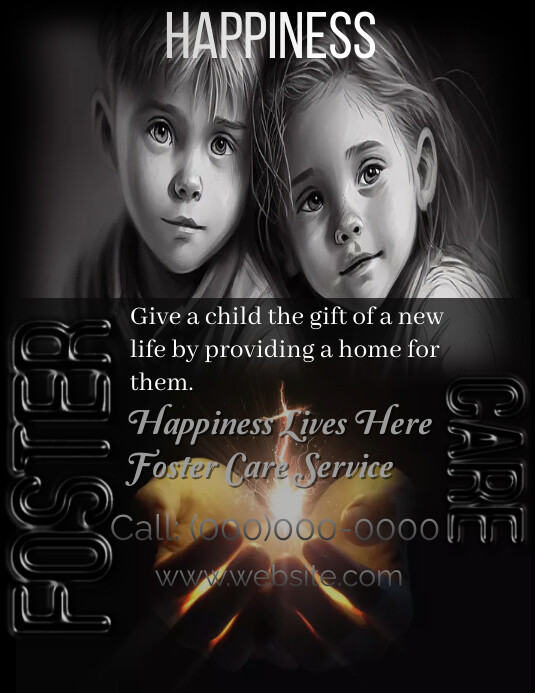 A.I. Foster Care Flyer Template | PosterMyWall