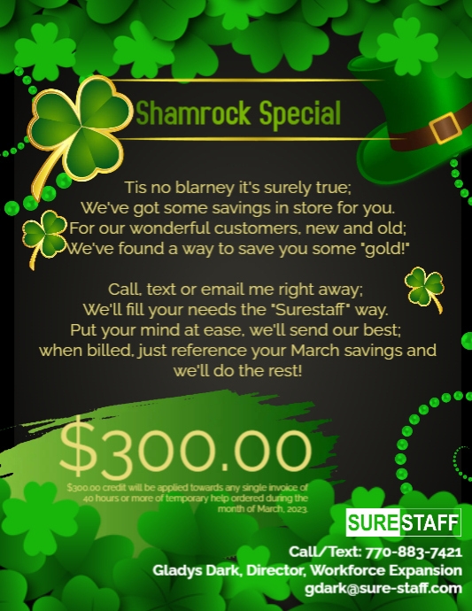 shamrocks st patricks | PosterMyWall