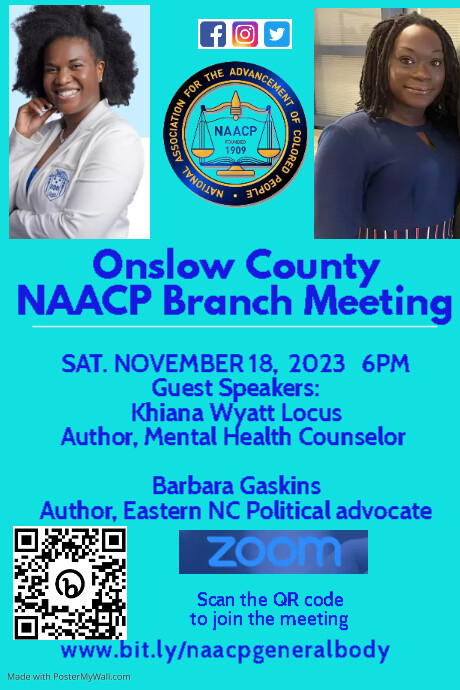 NAACP Meeting-Nov | PosterMyWall