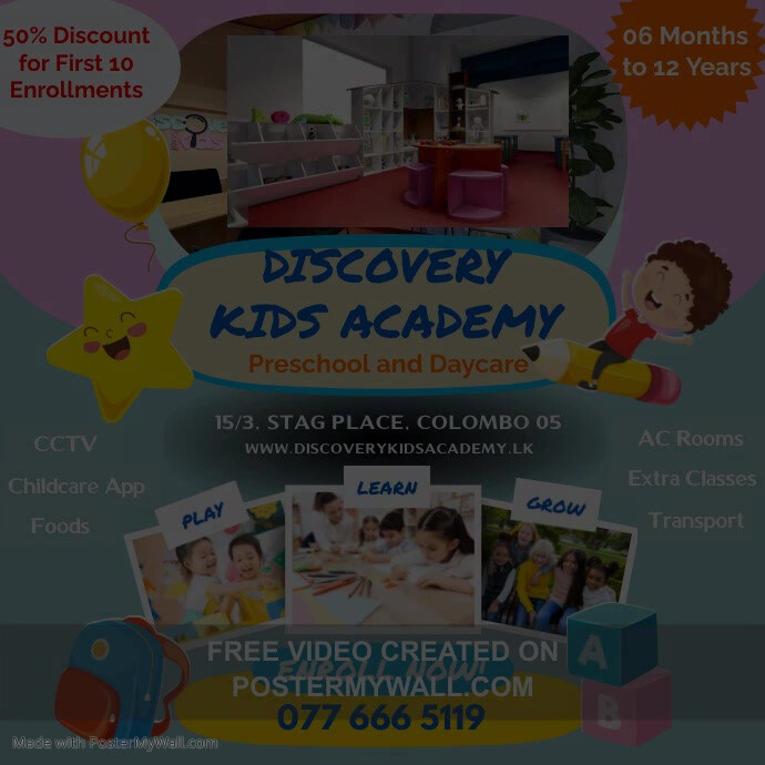 preschool enrollment advertisement Social Med | PosterMyWall