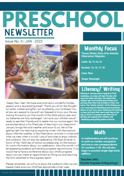 Orange Custom Branded Newsletter Page | PosterMyWall