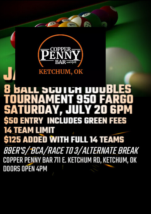 Billiards tournament invitation flyer | PosterMyWall