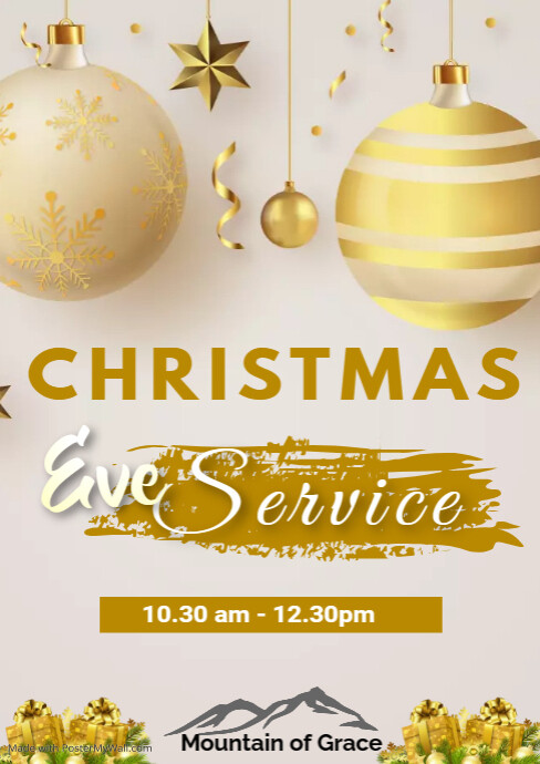 Christmas service | PosterMyWall