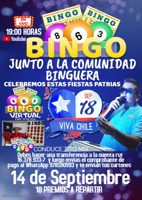 Copia de Bingo Night Event Flyer | PosterMyWall