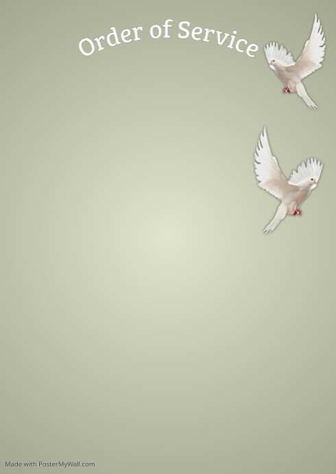 Funeral Announcement Poster (1) | PosterMyWall