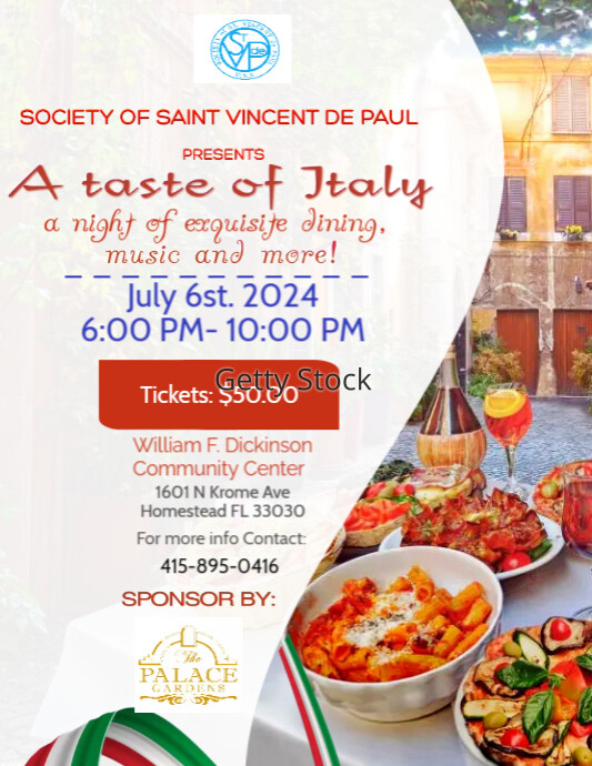 Elegant italian restaurant advertisement grey | PosterMyWall