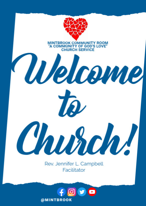 WELCOME TO CHURCH | PosterMyWall