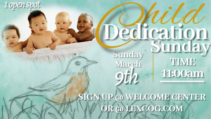 Copy of Child Dedication Flyer (3) | PosterMyWall