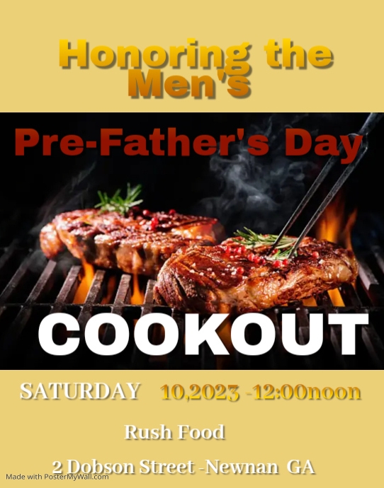 Grill Cookout Flyer Template | PosterMyWall