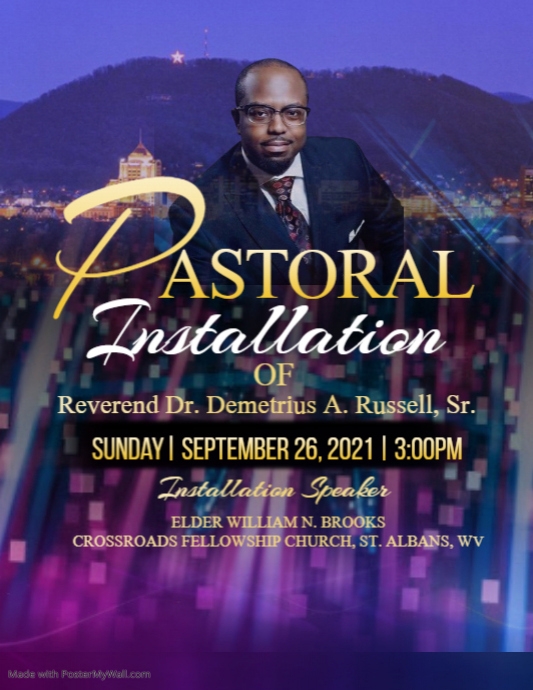 Copy of Pastoral Installation Flyer | PosterMyWall