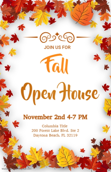 Autumn Party, fall party flyer | PosterMyWall