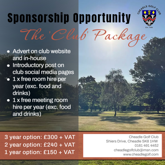 Copy of Club Sponsorship Package | PosterMyWall