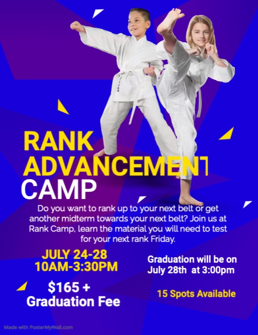 Kids Karate Training Flyer | PosterMyWall