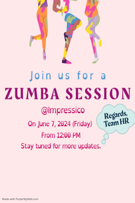 Zumba Classes | PosterMyWall
