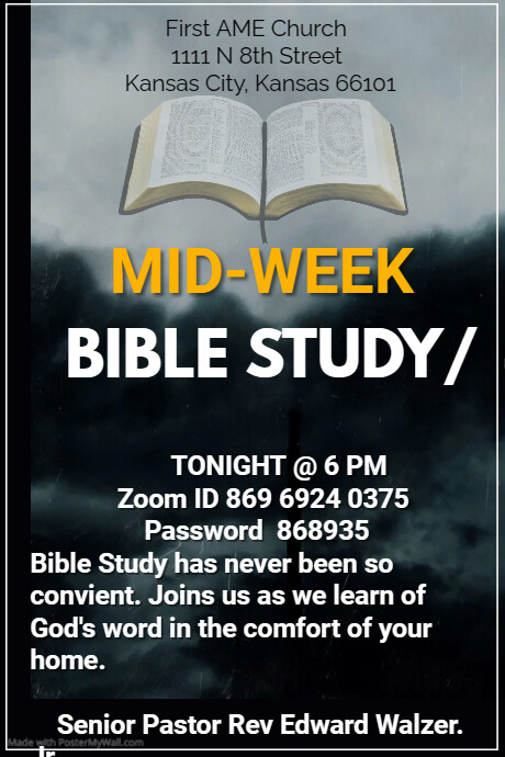 mid week bible study Template | PosterMyWall