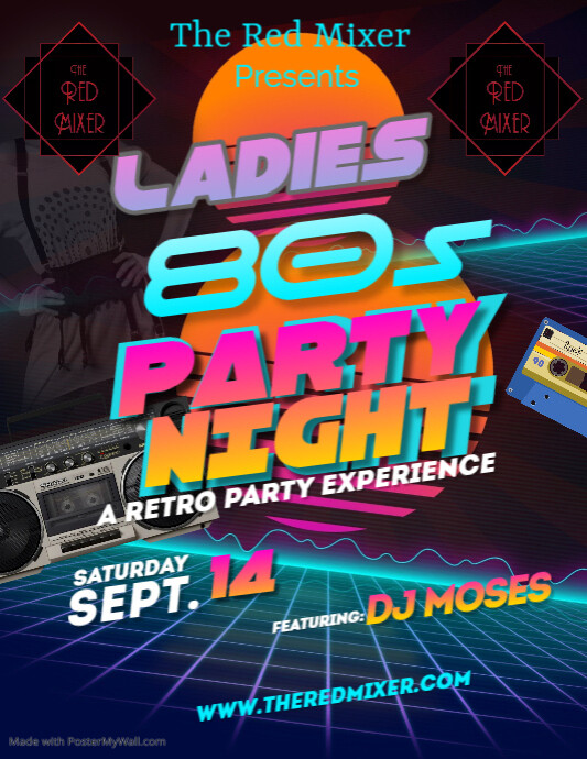 Back to 80s Party Flyer | PosterMyWall