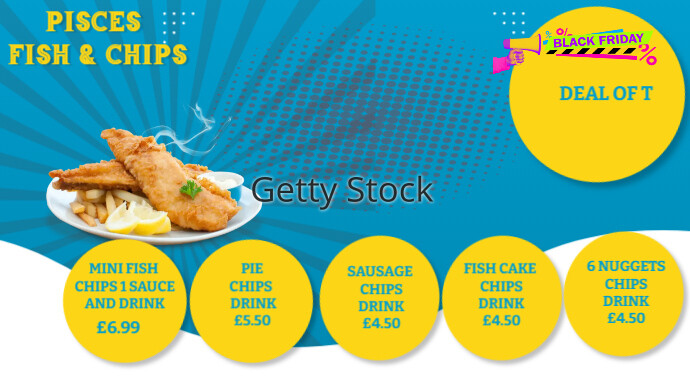 Copy of Fish and Chips Post - Restaurant Promo (1) | PosterMyWall