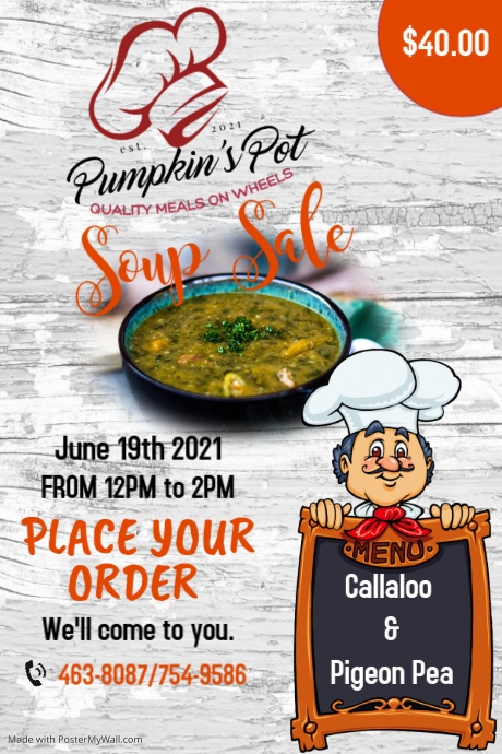 Copy of Copy of Soup Kitchen Poster Template | PosterMyWall