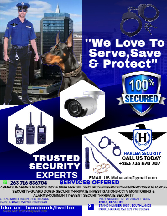 security service flyer | PosterMyWall