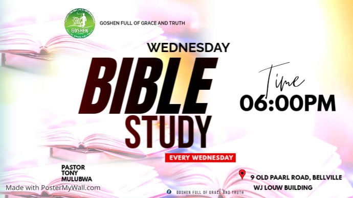 BIBLE STUDY TEMPLATE | PosterMyWall