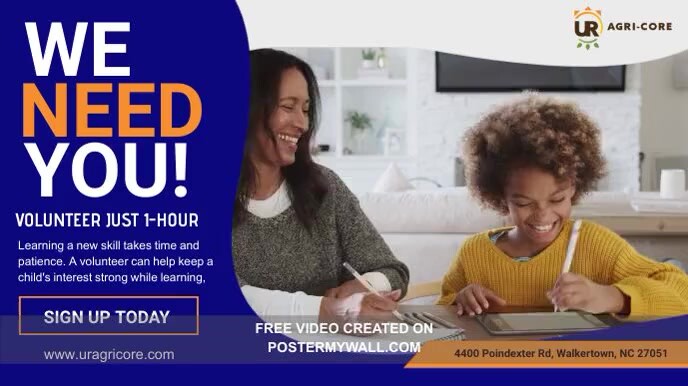 Volunteer Tablet | PosterMyWall