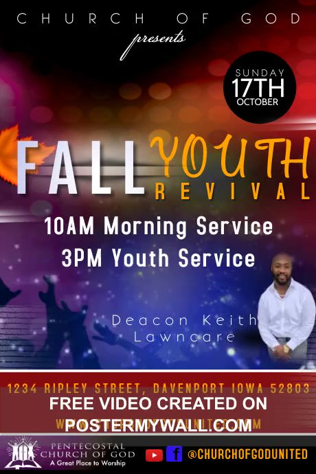 FALL YOUTH REVIVAL | PosterMyWall