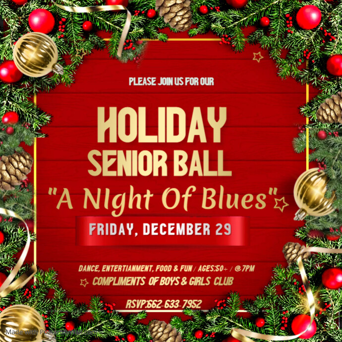 A Night of Blues Senior Ball | PosterMyWall