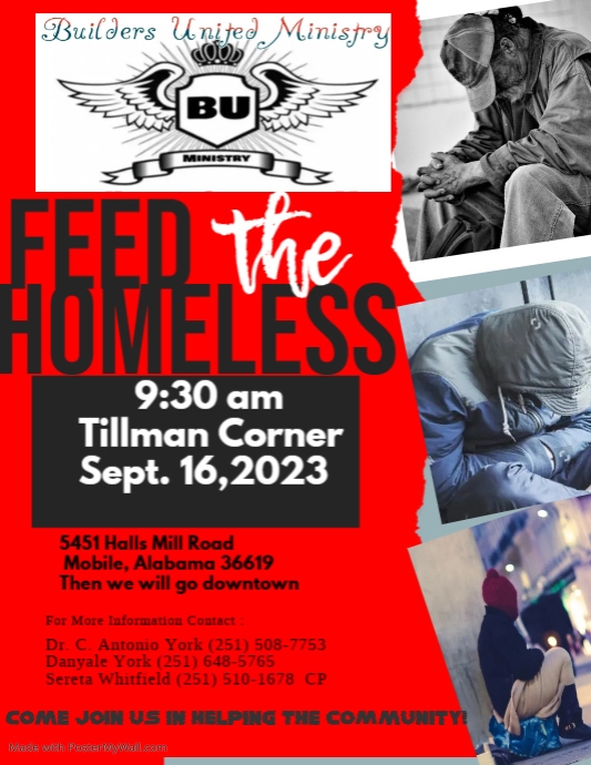 Feed The Homeless Flyer | PosterMyWall