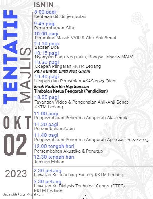 TENTATIF AKAS VVIP | PosterMyWall