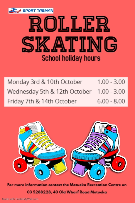 Copy of Copy of Skates Rental Service Poster Flyer | PosterMyWall