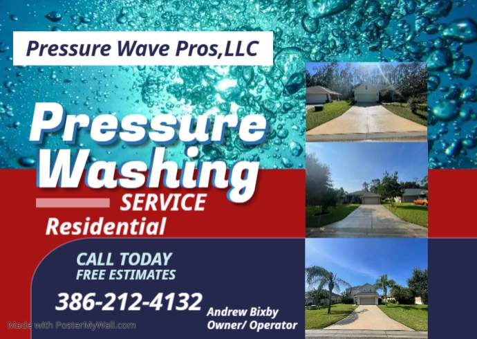 Pressure Washing Postcard | PosterMyWall