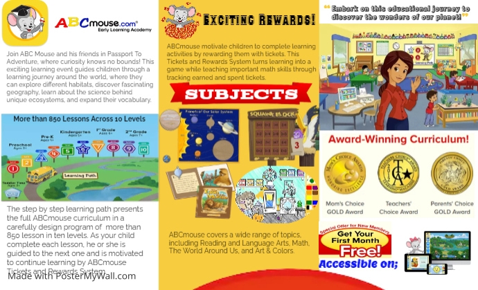 Modern School Admission Trifold Back | PosterMyWall