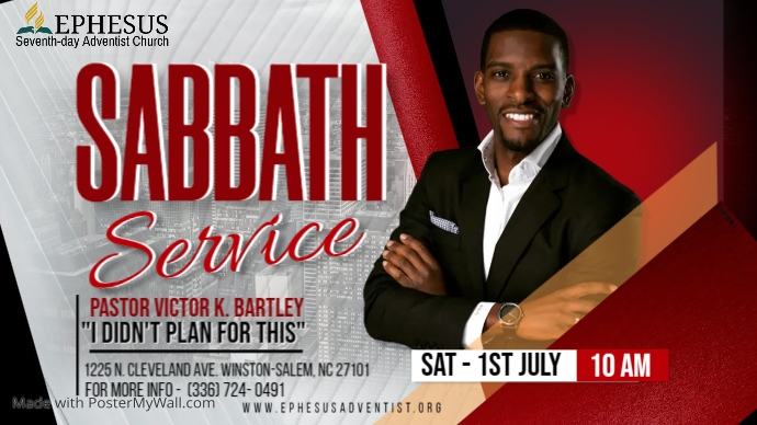 Sabbath Service | PosterMyWall