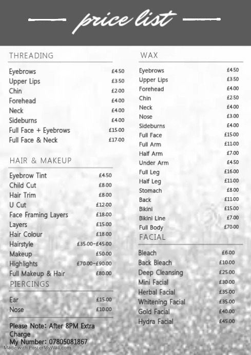 Pink Hand and Foot Massage Spa Menu | PosterMyWall