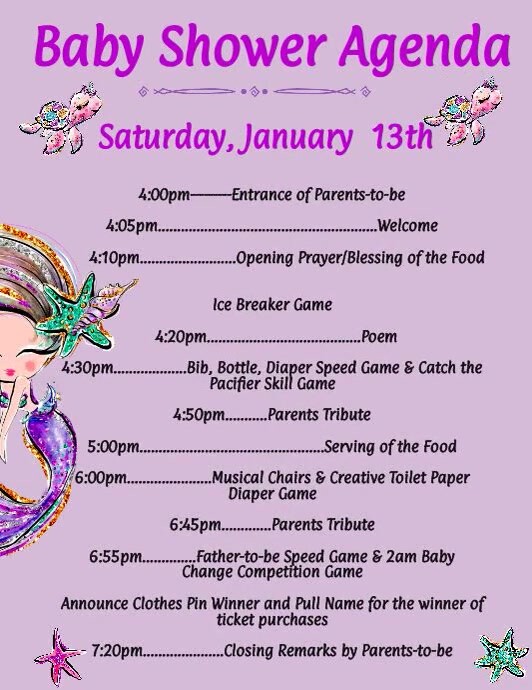 Girl's Mermaid and Glitter Birthday Party | PosterMyWall