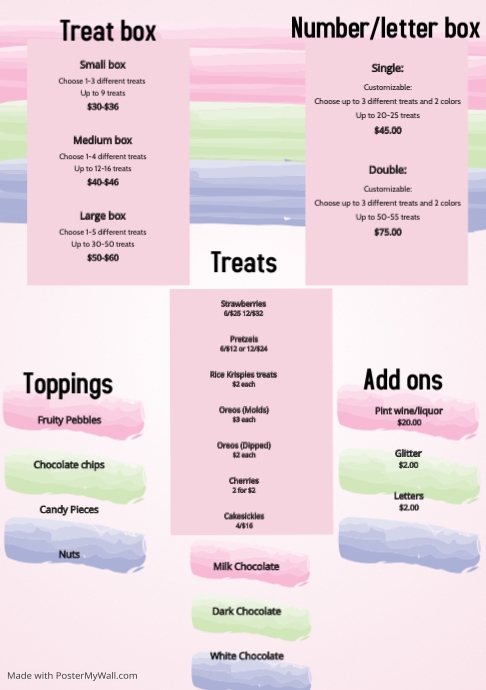 Treat boxes | PosterMyWall