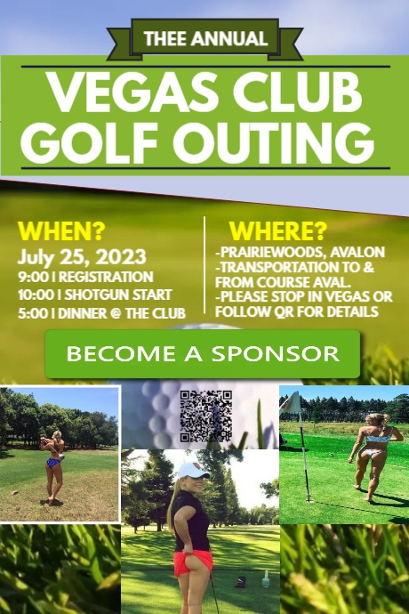 Red Charity Golf Fundraising Poster | PosterMyWall