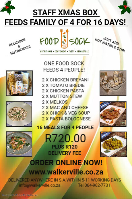 FOOD SOCK16 DAY XMAS FOOD BOX | PosterMyWall