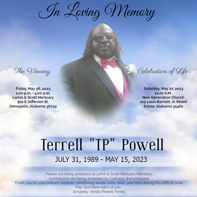 Funeral Rest In Peace | PosterMyWall