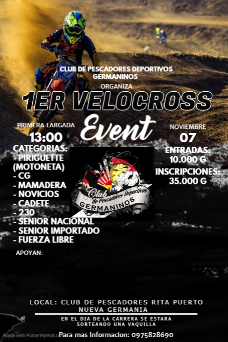 Copy of Motocross event party flyer template | PosterMyWall