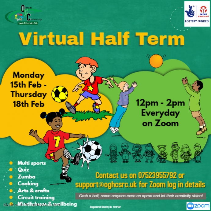 Virtual Half Term Camp - February | PosterMyWall