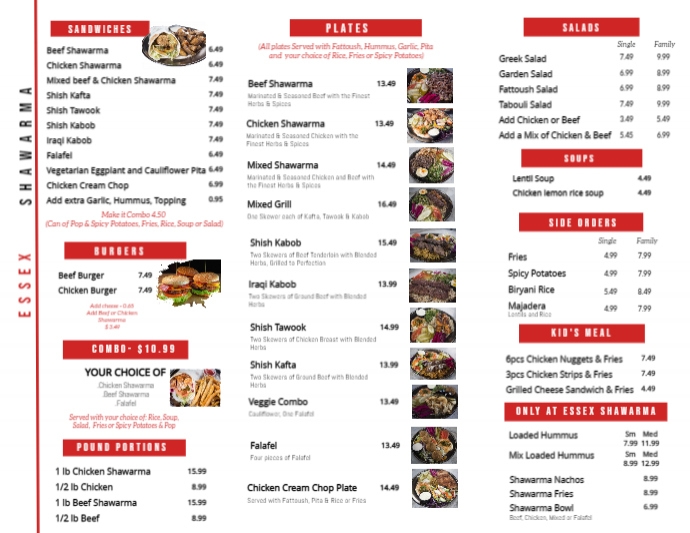 Copy of ES Menu 2.2 | PosterMyWall