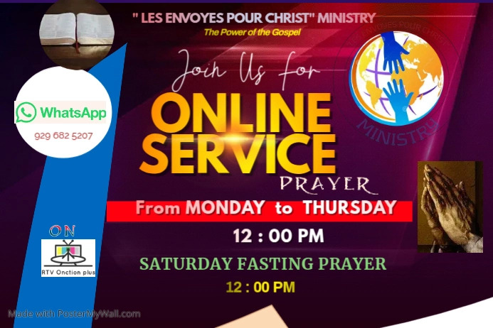 Copy of ONLINE CHURCH FLYER | PosterMyWall