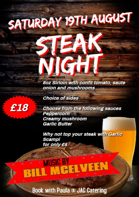 Steak Night | PosterMyWall