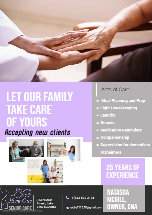 Senior Care Service Advert | PosterMyWall